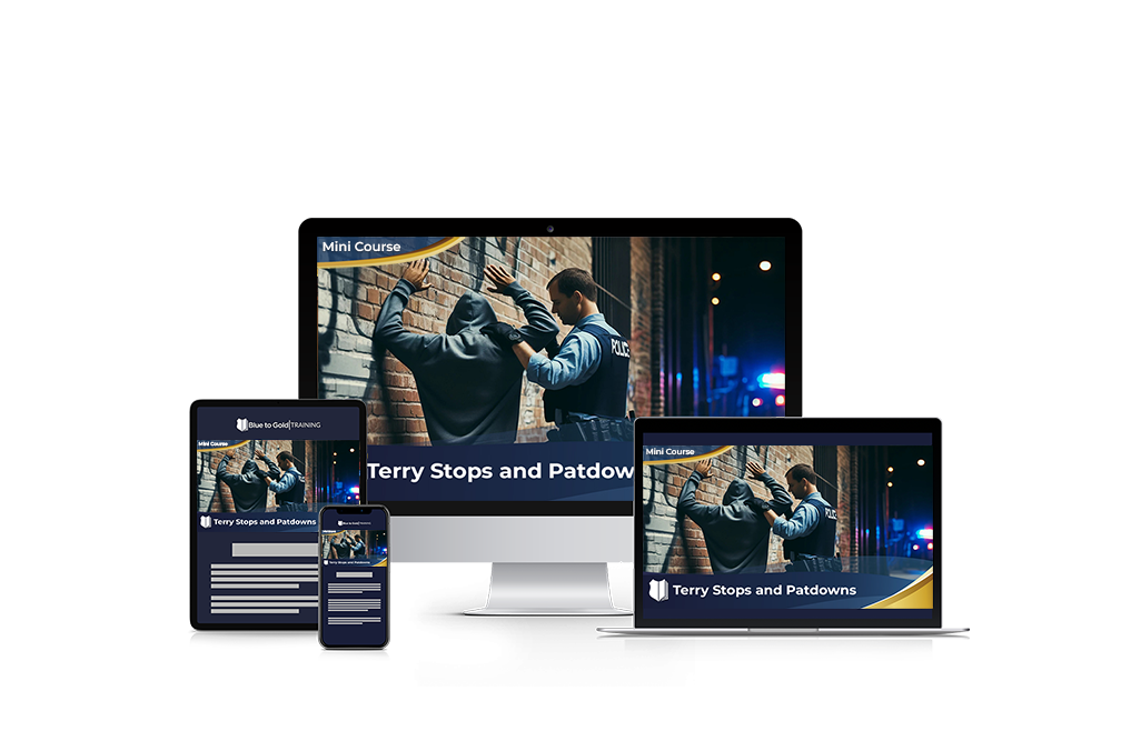Terry Stops & Patdowns - Mini Course Downloads – Blue to Gold Store