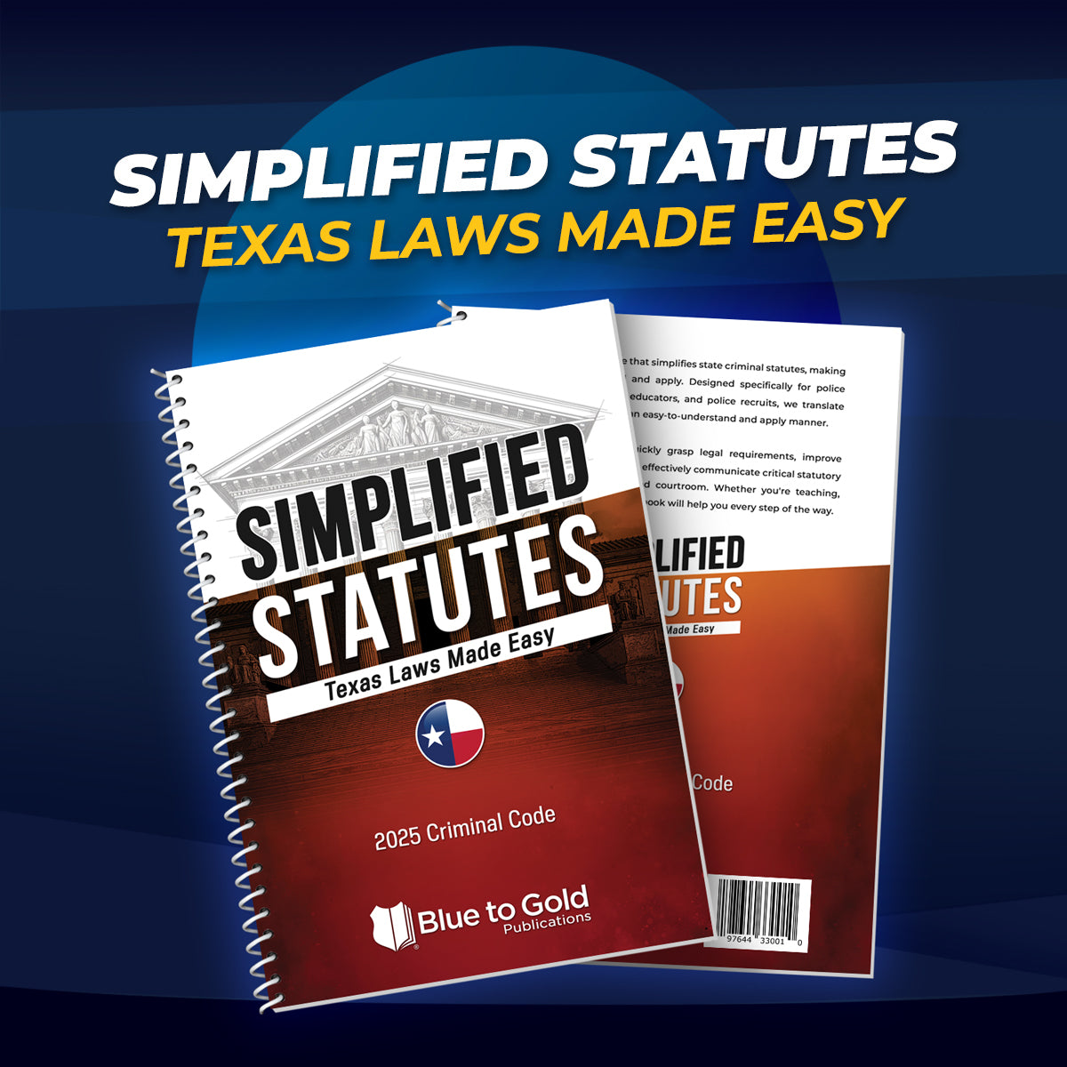 NEW! Simplified Statutes: Texas Laws Made Easy – Blue to Gold Store